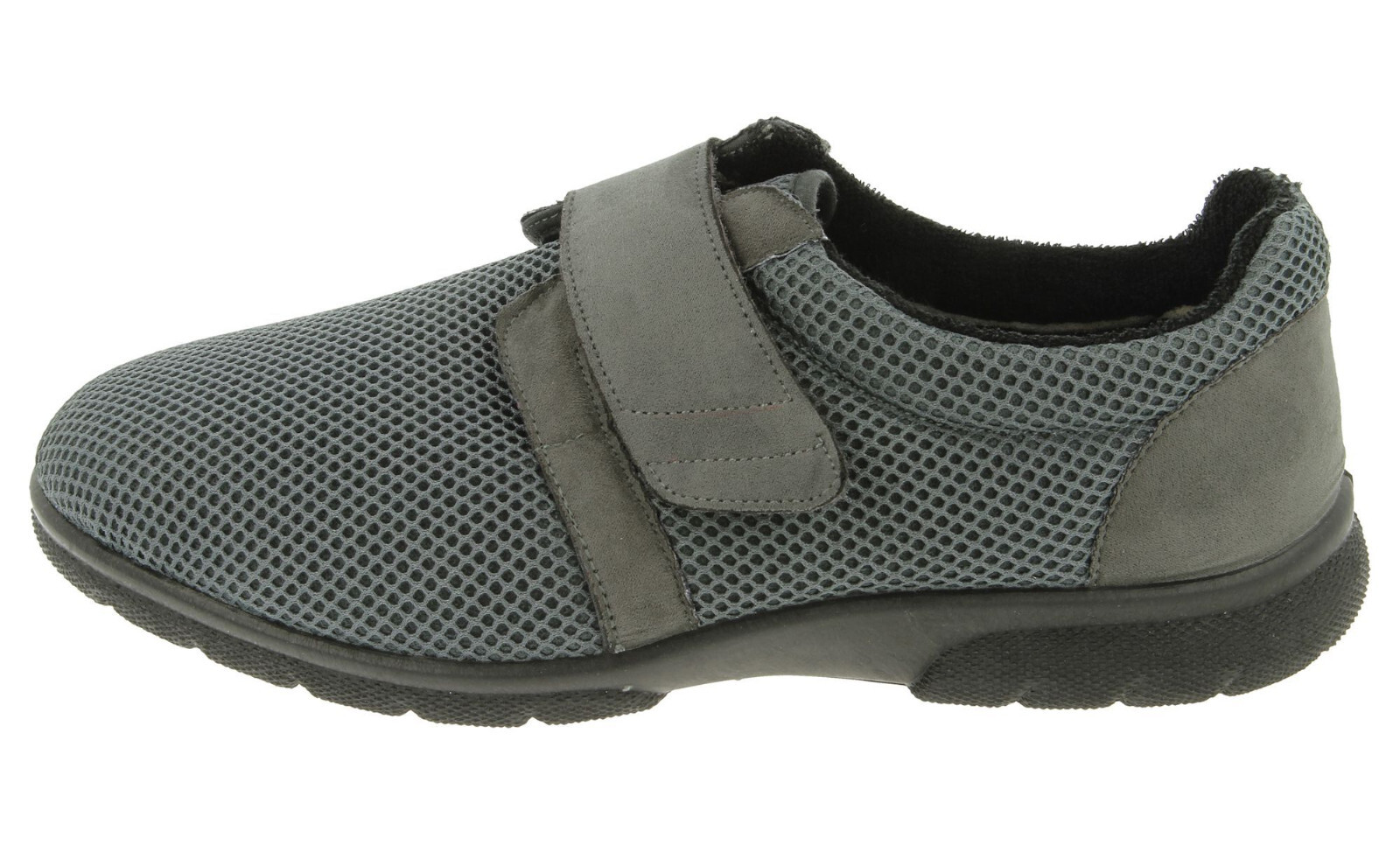 MENS EASY B SHOES DESMOND EXTRA WIDE FITTING RIP TAPE FASTENING CASUAL ...