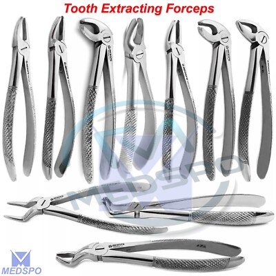 Dental Extracting Forceps For Lower & Upper Molars Roots Surgical ...