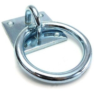 50mm HEAVY DUTY CATENARY RING PLATE Strong Chain/Wire/Rope Wall Tie ...