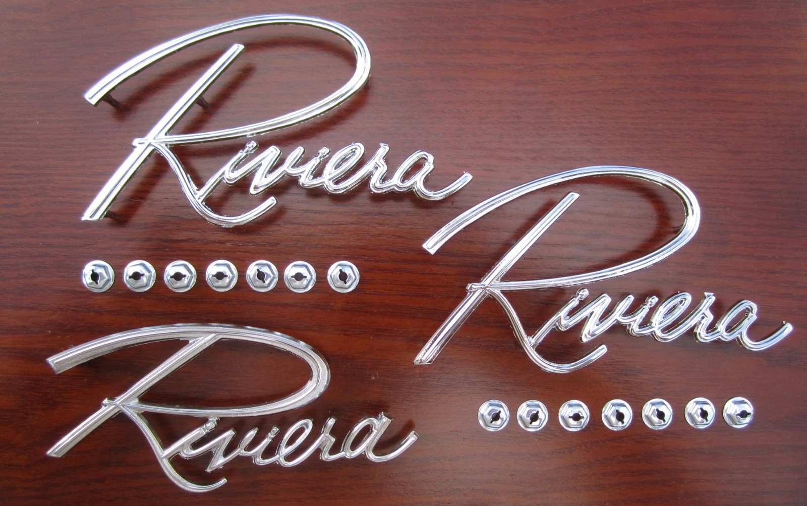 1964 1965 Buick Riviera Fender & Trunk Script Monogram Emblem Kit. New ...