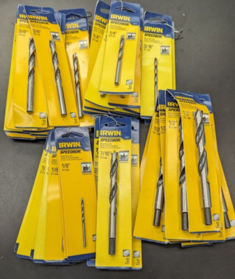 New IRWIN Speedbor Brad Point Drill bits- Select size- Free Shipping | eBay