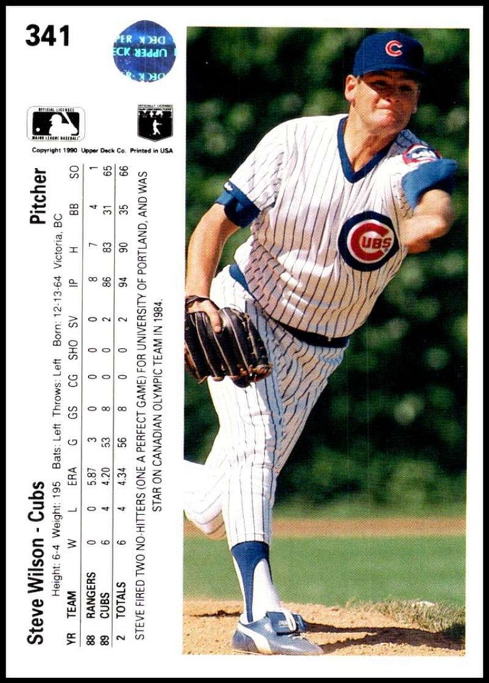 1990 Upper Deck #341 Steve Wilson Cubs | eBay