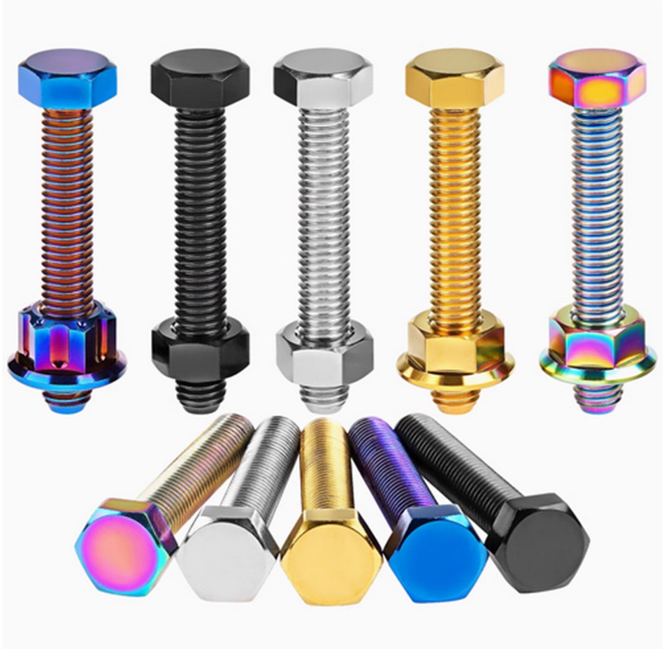 Titanium Bolt M8 M10 Chain Adjuster Bolts & Nuts Kit for Motocycle ...