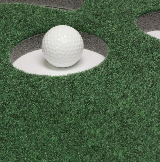 Putting Golf Green Mat Practice Indoor Training Aid Outdoor Turf Hole ...