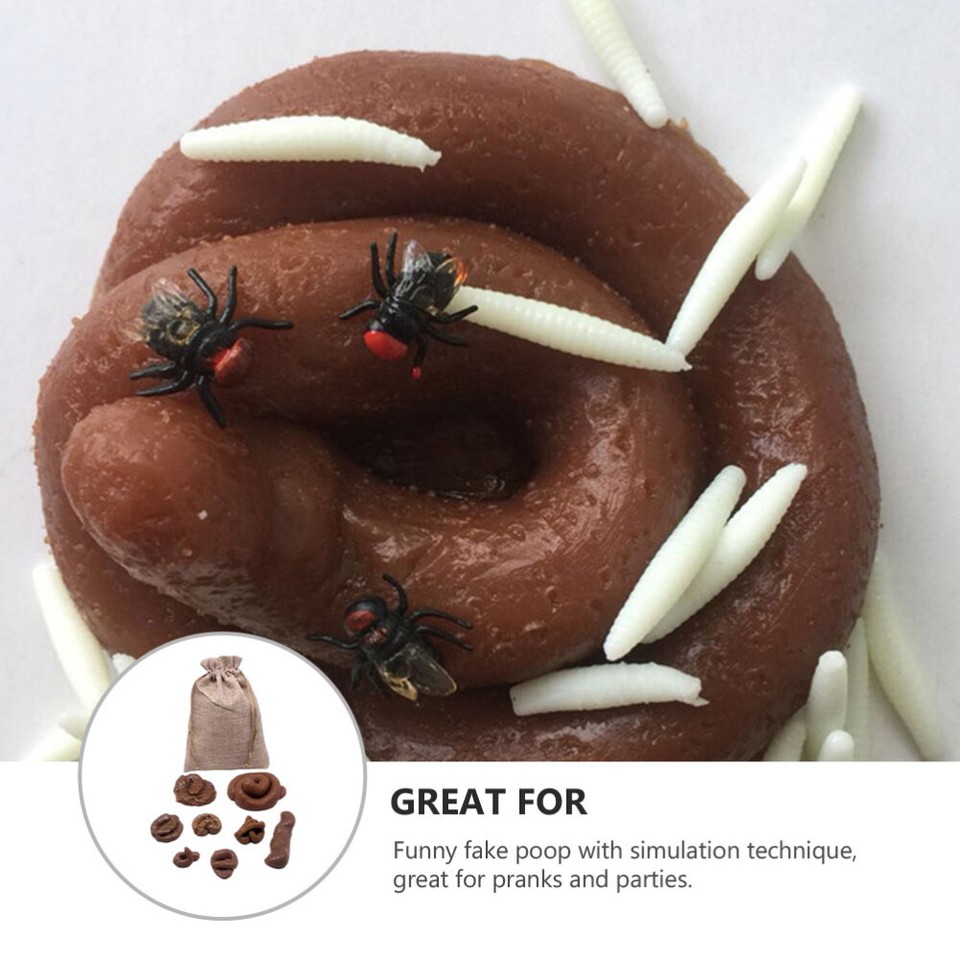 6 Pcs Simulated Soft Stool Toys Mother Child Halloween Bulk Poop Prank ...