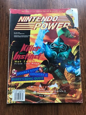 Nintendo Power Magazine Volume 76 September 1995 Attached Poster Killer ...
