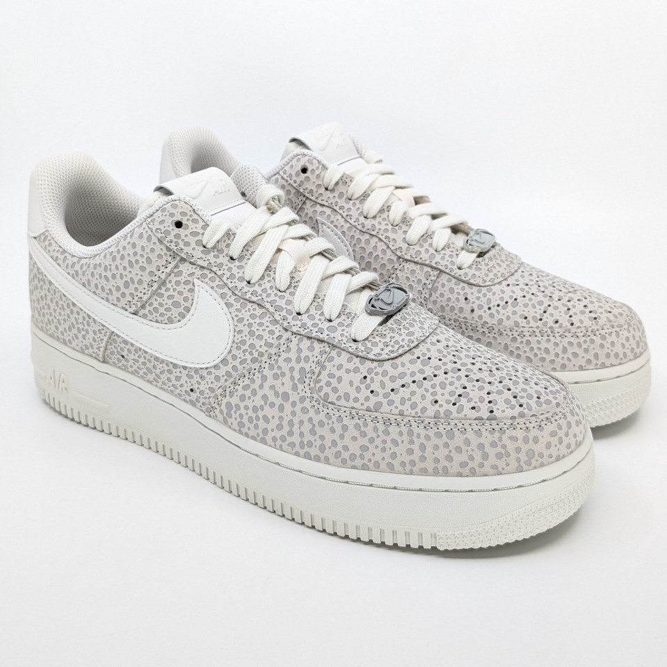 Nike Air Force 1 '07 Premium Safari Low Gray Mens Size 9.5 New AF1 ...