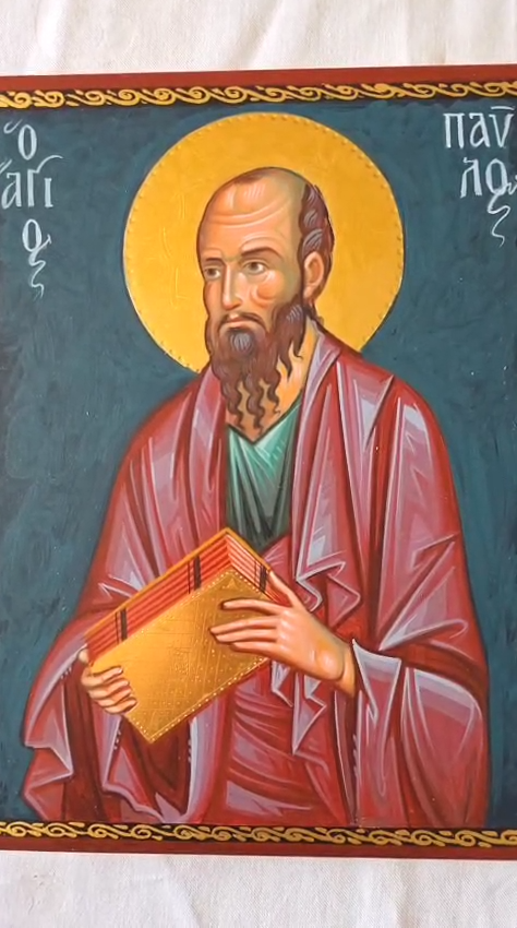 APOSTEL PAULUS Ikone Paul Icon Ikona Paolo San Pablo Icone Pavel Pavo ...