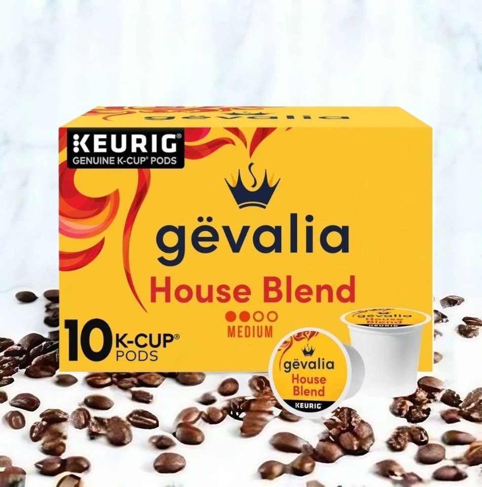 Gevalia House Blend Medium Roast Coffee K-Cups 2 Pack 20 Pods Keurig ...