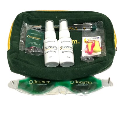 Drug Rep Pharmaceutical Rozerem Takeda Zipper Bag Complete Eye Mask ...