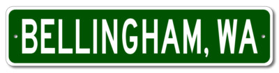 Bellingham, Washington Metal Wall Decor City Limit Sign - Aluminum | eBay
