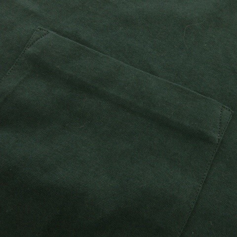 Brio T-Shirt Cut And Sew Long Crew Neck Sleeve Cotton Pocket Simple L ...