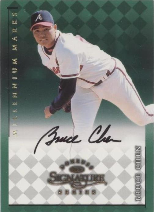 1998 Donruss Signature Series - Autographs Bruce Chen Millennium Marks ...