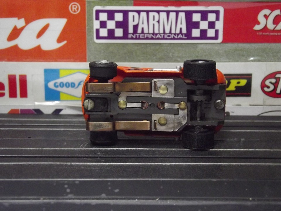 AURORA AFX MODEL MOTORING, ORANGE CHEETAH GT, HO SLOT CAR, VINTAGE ...