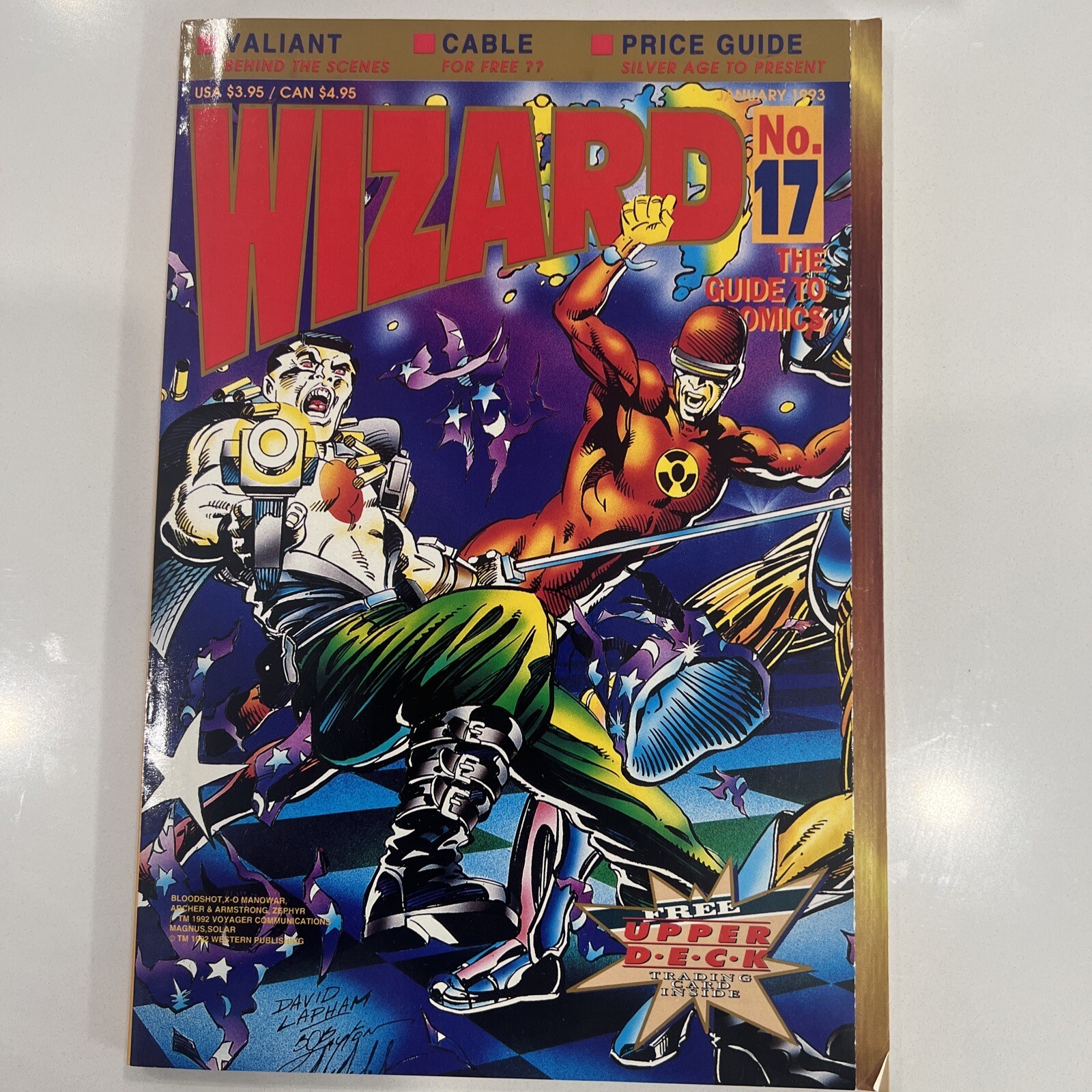 Wizard Comics Magazine #17 (Jan, 1993) David Lapham Poster Intact ...