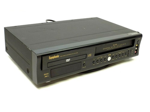 Symphonic WF802 VHS Player VCR DVD CD Player Combo No Remote | eBay