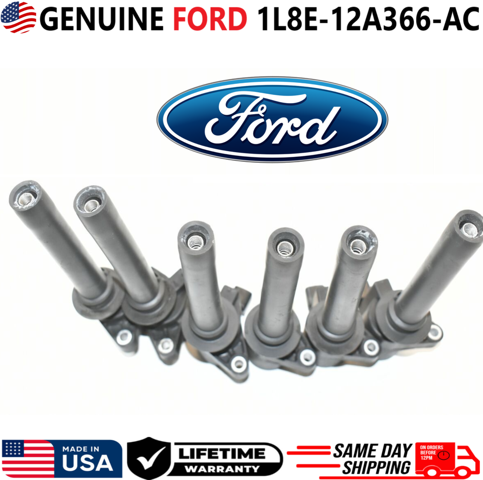 GENUINE FORD Ignition Coils For 2000-2008 Ford & Mercury 3.0L V6, 1L8E ...