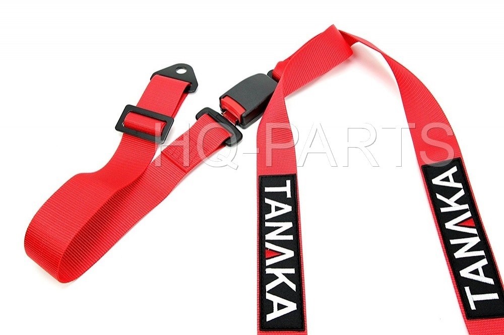 TANAKA BUGGY SERIES UNIVERSAL RED 3 POINT BUCKLE RACING SEAT BELT ...