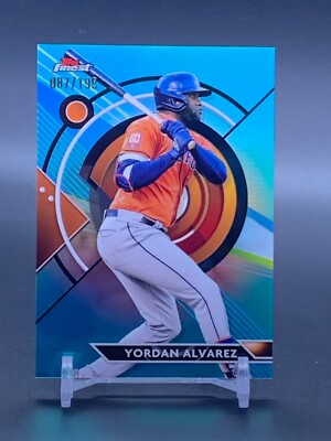 2023 Topps Finest Aqua Refractor #61 YORDAN ALVAREZ Houston Astros ...