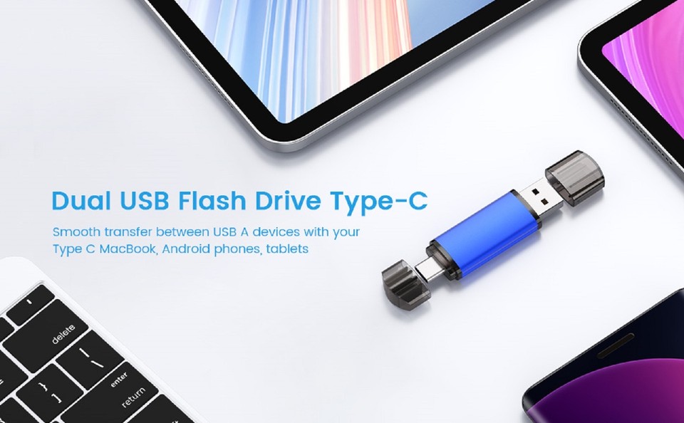 2PACK 32GB Type C To USB2.0 Flash Drive Pen Drive OTG Pen Drive For ...