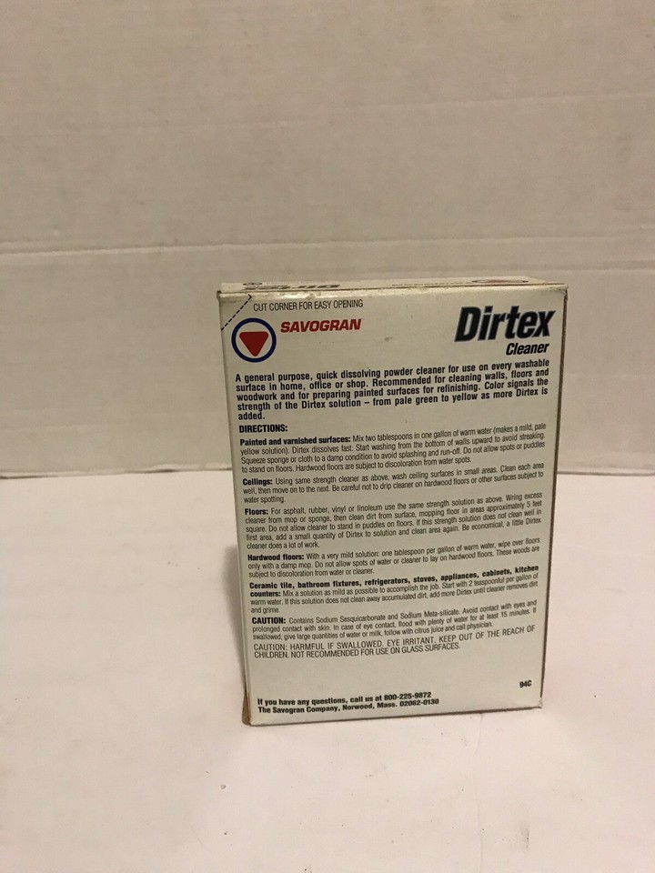 Savogran 10601 Dirtex Cleaner, General Purpose Cleaner, Powder, 1 Lb ...