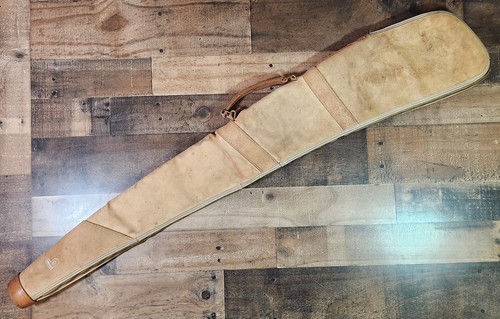 Vintage J.M. Bucheimer Suede Leather Gun Rifle Shotgun Case Bag 48 ...