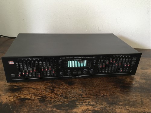 BSR Model EQ-3000 Stereo Frequency Graphic Equalizer Spectrum Analyzer ...