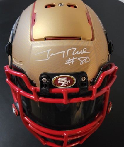 Jerry Rice Signed San Francisco 49ers Custom F7 Schutt Authentic Helmet ...