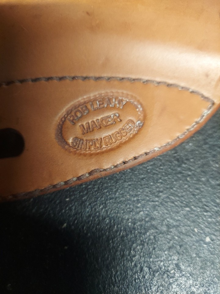 Rob Leahy Simply Rugged Brown Leather Lined OWB Holster For 5" Large S ...