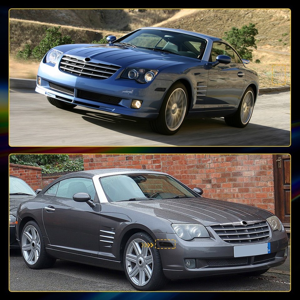 Smoked Front Bumper Side Marker Reflector Light For 2004-2008 Chrysler ...