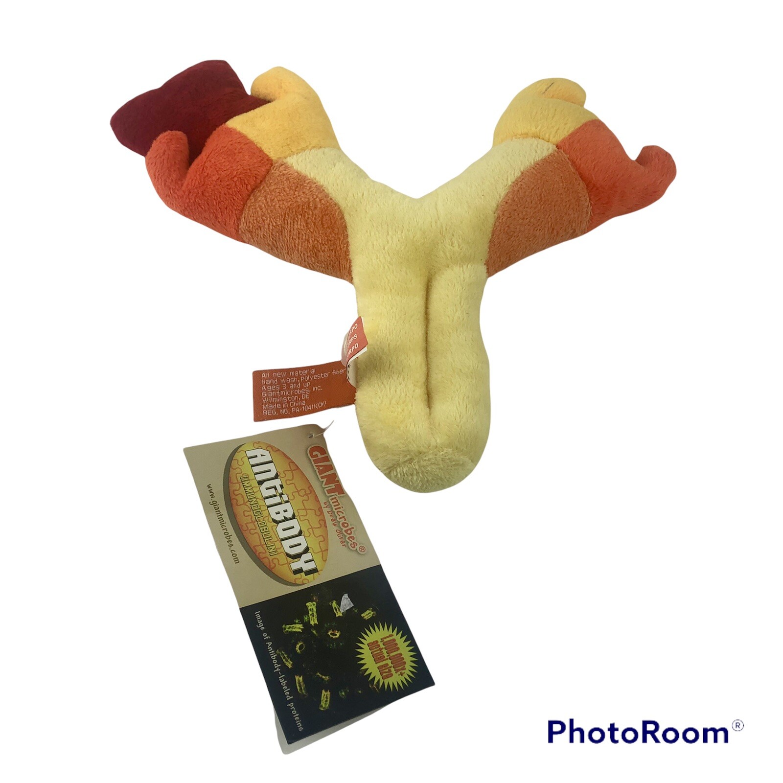 GIANTmicrobes Plush Antibody Immunoglobulin Detachable Mini Antigen for ...