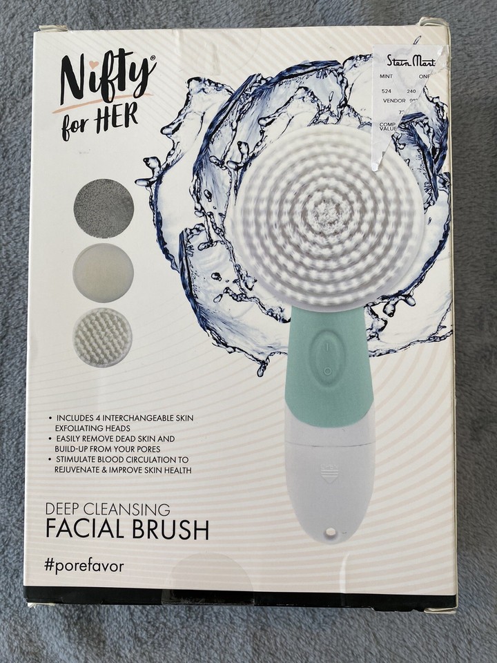 Nifty For Her Deep Cleaning Facial Brush Set NIB | eBay