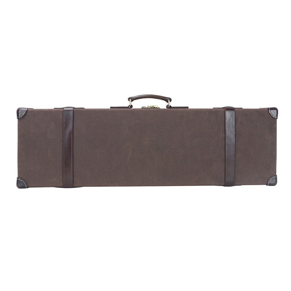 TOURBON Canvas/Leather Shot Gun Case Take Down Rifle Case Hard Gun ...
