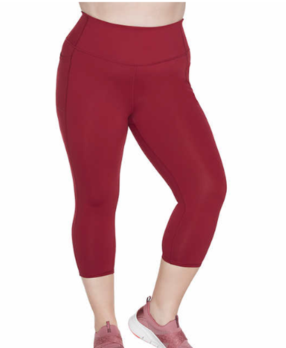 NEW Skechers Women's 4 Way Stretch Mid Calf Capri Legging Size Small | eBay