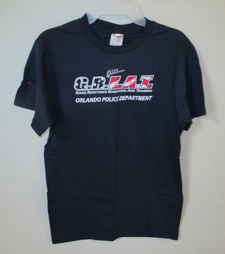 Orlando Police Department navy blue short sleeve cotton graphic t-shirt ...