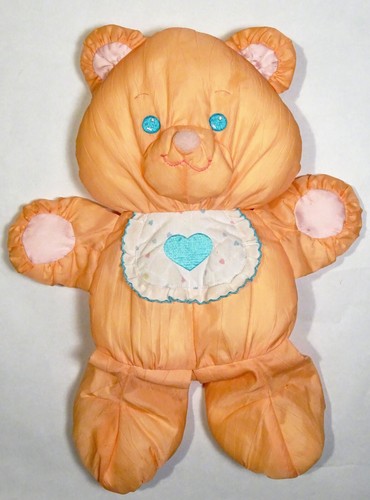 Sweet Vintage 1989 FISHER PRICE Puffalump Orange TEDDY BEAR Wearing ...