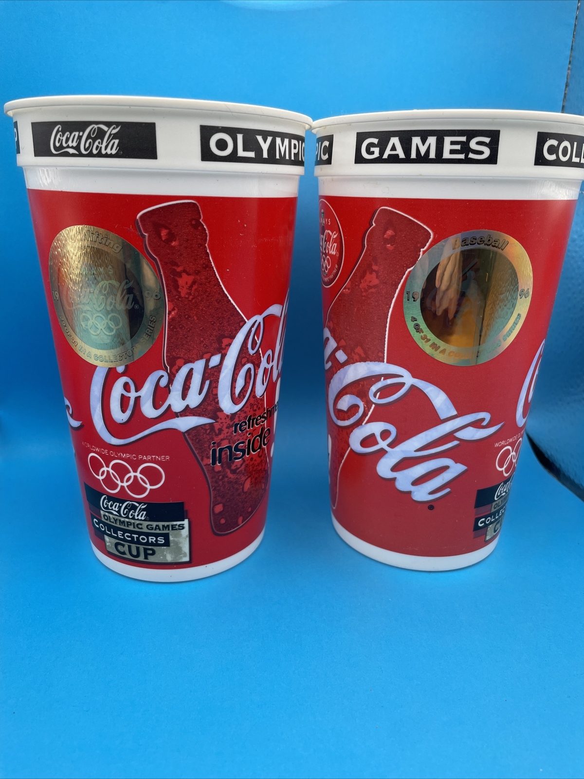 1996 Atlanta Olympic Games Coca Cola Hologram Collector Cups (23 Of 31 ...