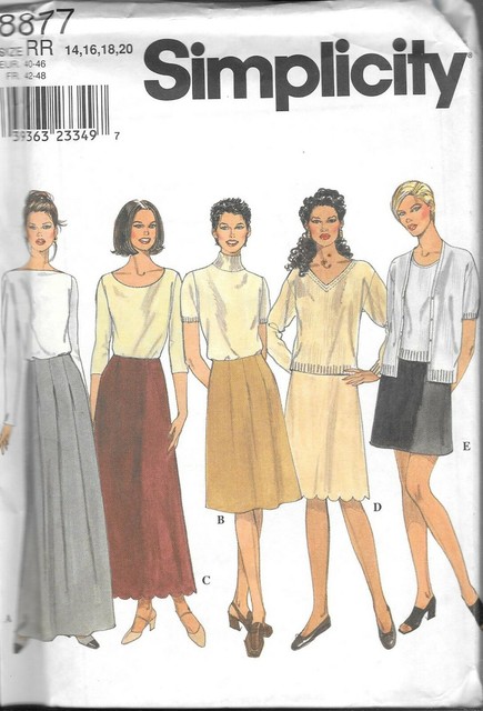 Simplicity 8877 Paper Sewing Pattern Misses One Size Xs-xl Caftan 2 ...