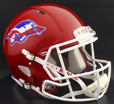 ARKANSAS RAZORBACKS NCAA Riddell Speed Full Size AUTHENTIC Football ...