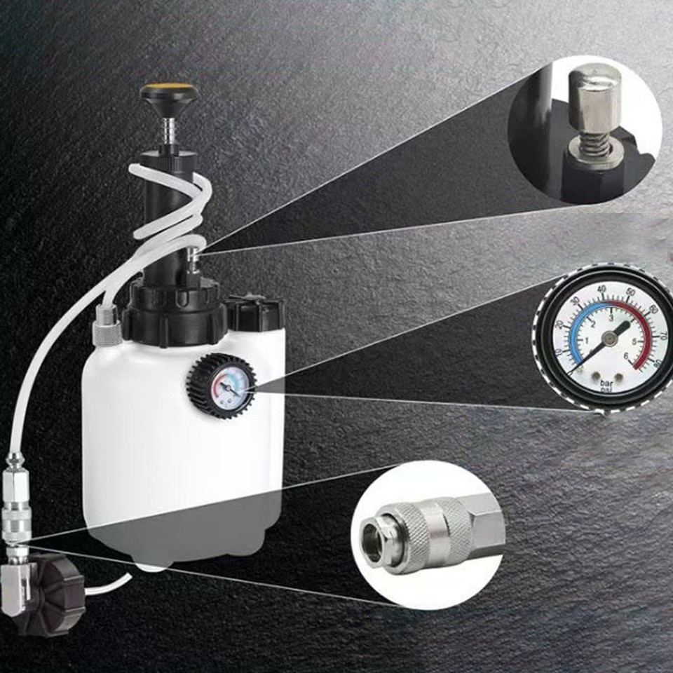 3L Car Brake Fluid Bottle Pressure Bleeding Changer Vacuum Pump Manual ...
