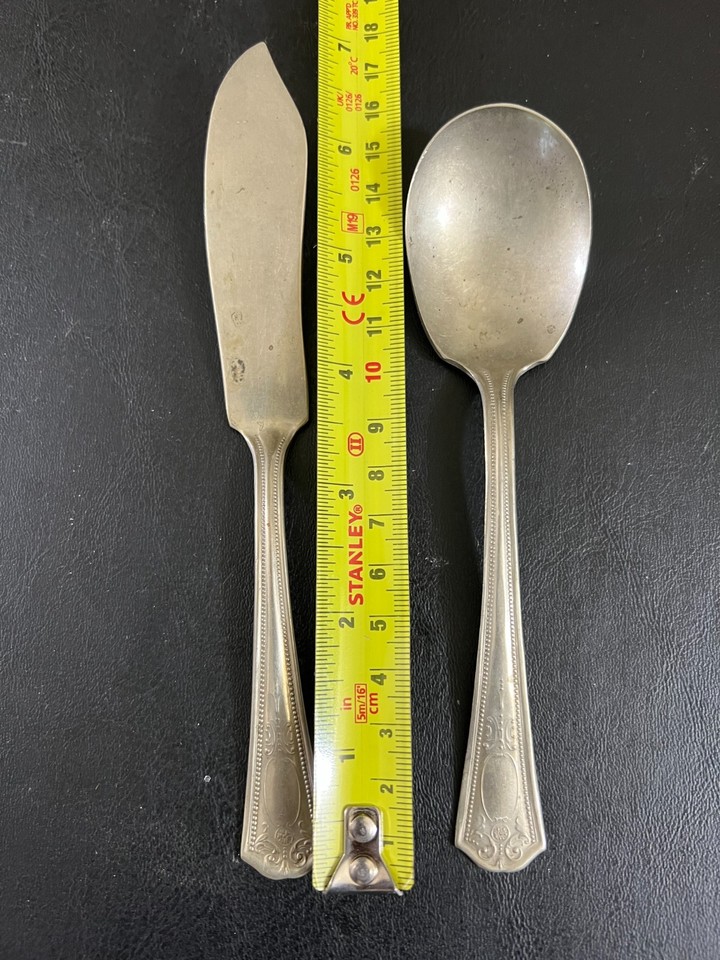 Vintage Mixed Lot Of Silver Plated & nickel silver Spoon & Butter Knife ...