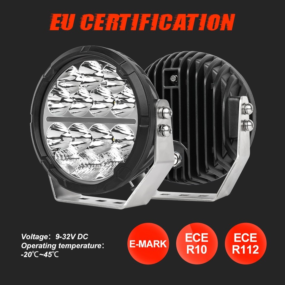 AUXBEAM 6.5" LED Work Light Bar DRL 300W Driving Fog Lamp Spot DRL ...