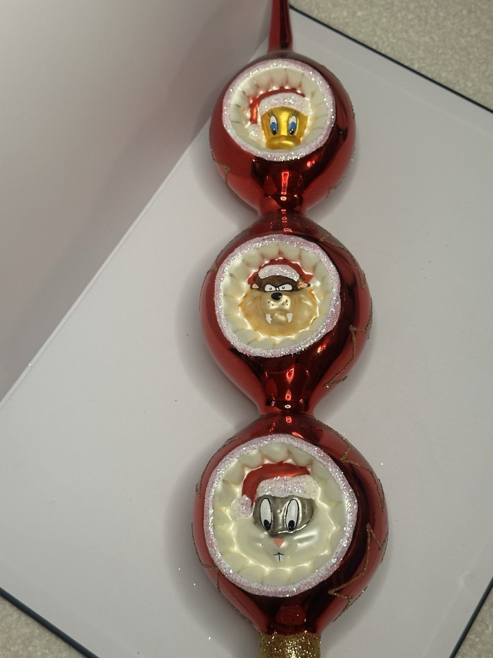 Christopher Radko Tree Topper Christmas Looney Tunes Bugs/Taz/Tweety ...