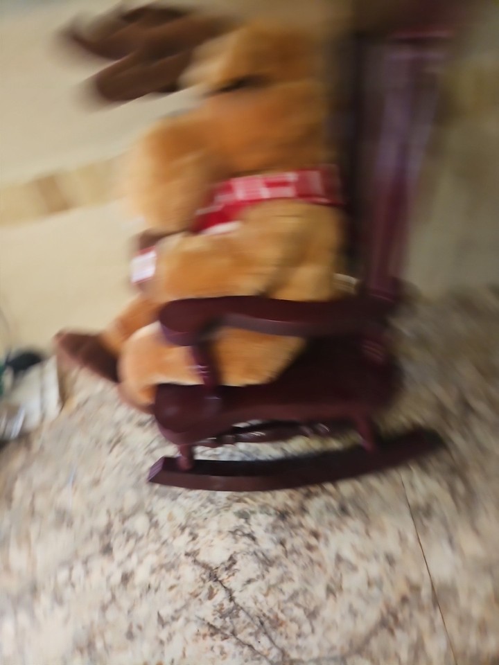 Dandee Animated Rocking Chair Reindeer Singing Grandma Got Run Over By ...