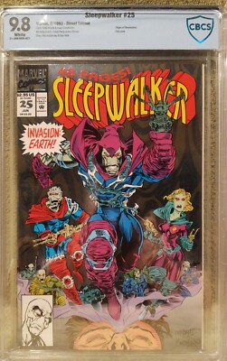 Sleepwalker #25 CBCS 9.8 wp Origin Story Holo-Grafx Foil Cover | eBay