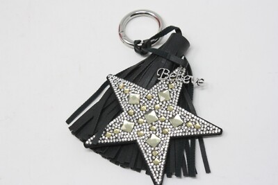 Jacqueline Kent Crystal Star Key Ring Yellow & Silver Believe Charm ...