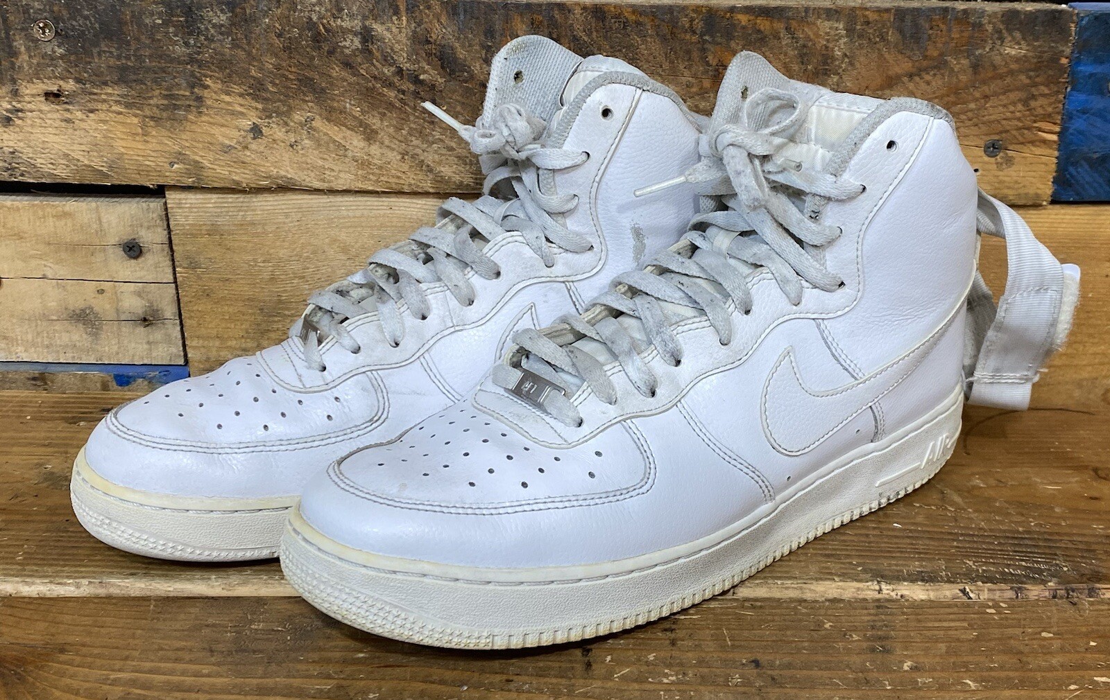 Nike Air Force 1 High Top White Men Sneakers 31512… - Gem