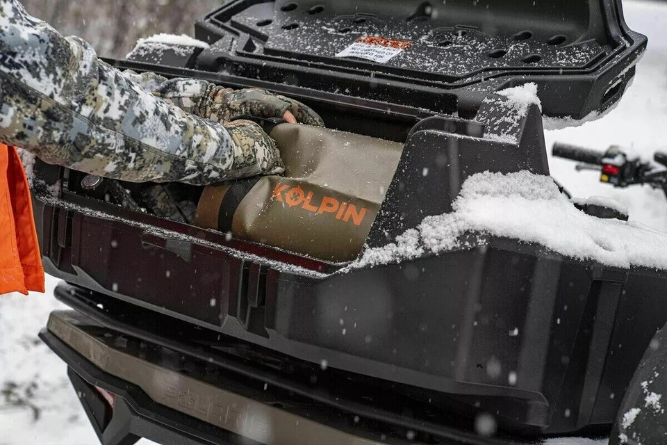 Kolpin ATV Rear Passenger Seat Cargo Storage Helmet Trunk Box Luggage ...