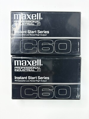 2 Maxwell C60 Professional Cassette Tapes Communicator Series New ...
