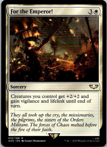 Magic the Gathering For the Emperor! Warhammer 40,000 Commander MTG ...